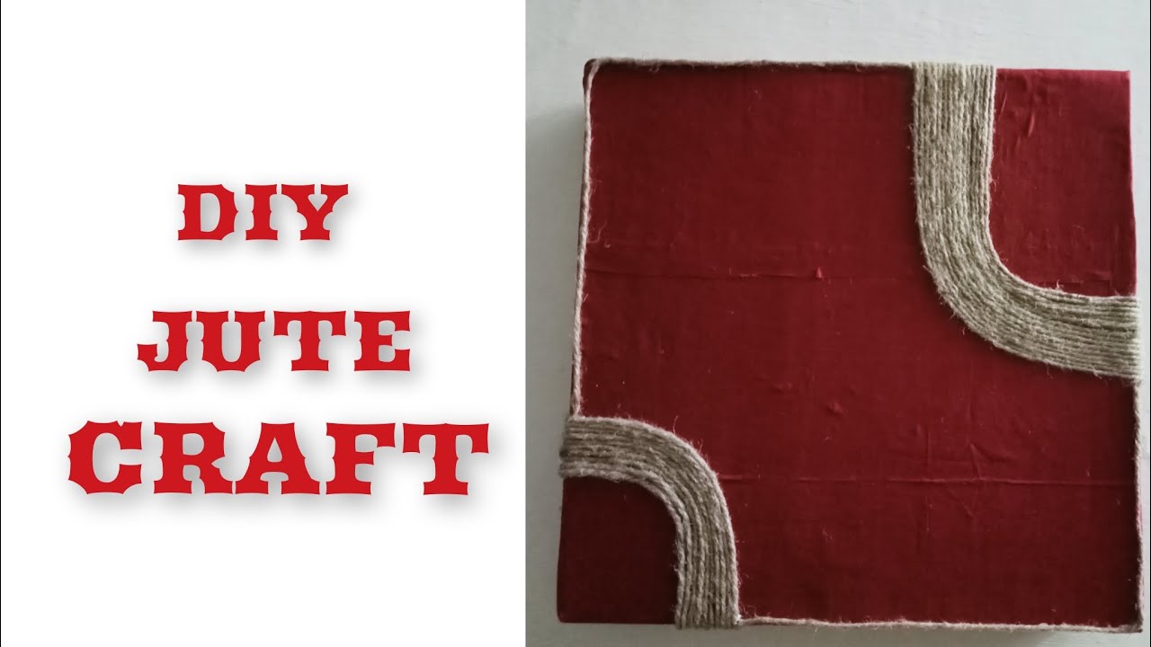 DIY JUTE CRAFT WALL DECOR - YouTube