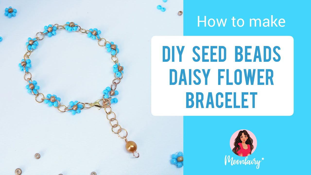 DIY Seed Beads Daisy Flower Bracelet Tutorial | Easy Step-by-Step Guide ...
