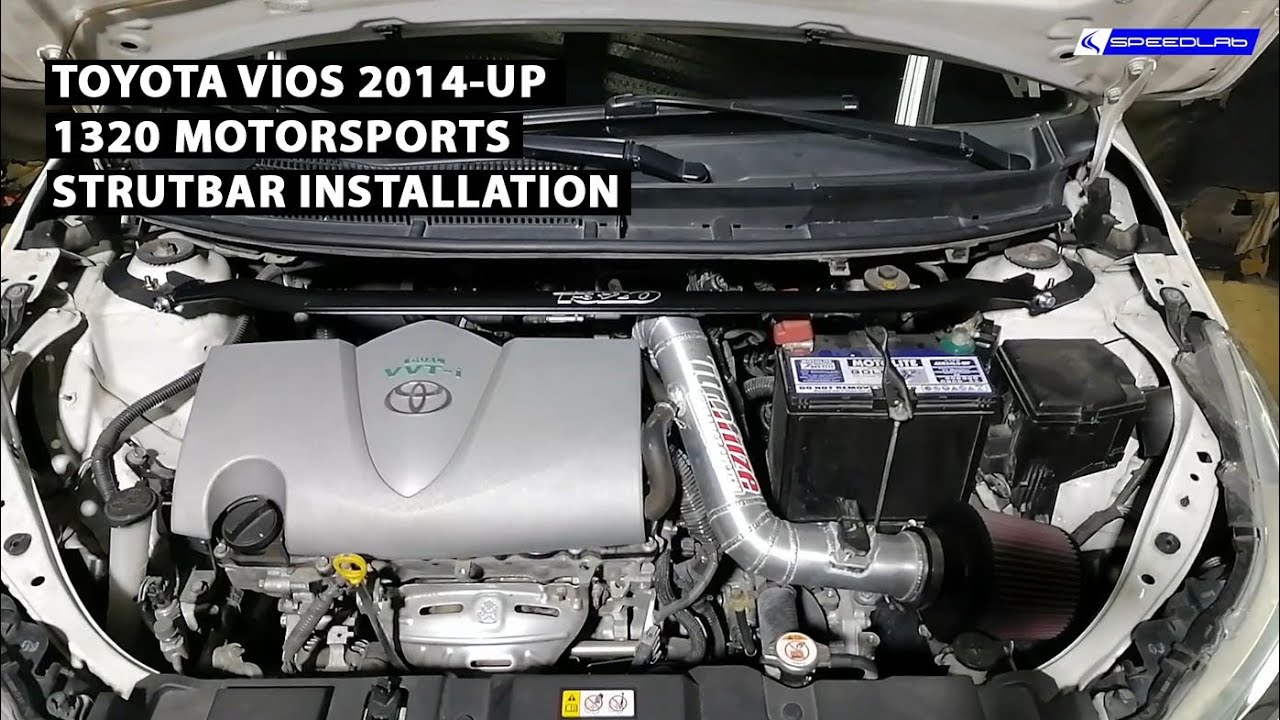 Toyota Vios 1320 Motorsports Strutbar Installation - YouTube