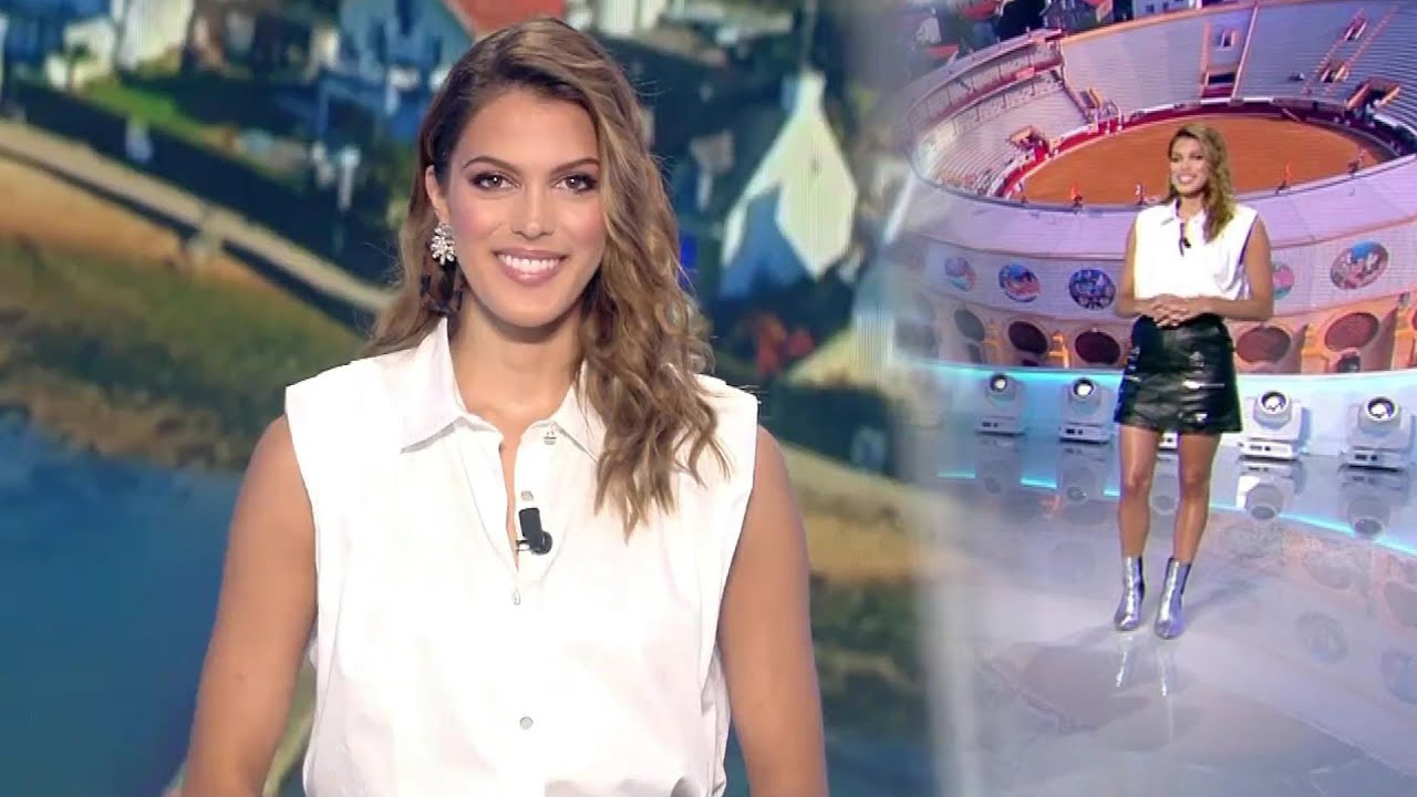 IRIS MITTENAERE SEXY AVEC SA MINI JUPE EN CUIR - YouTube