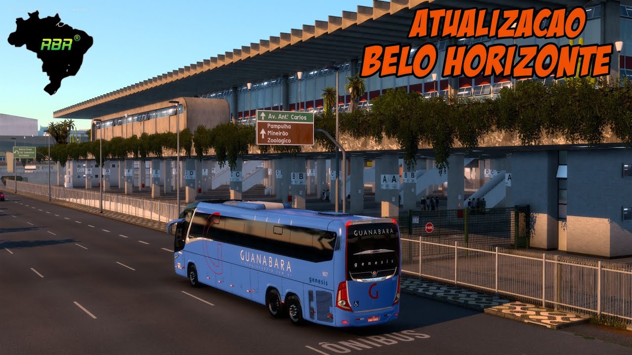 [ETS2] ATUALIZAÇÃO DO MAPA RBR - BH E NOVA LIMA - BELO HORIZONTE X ...