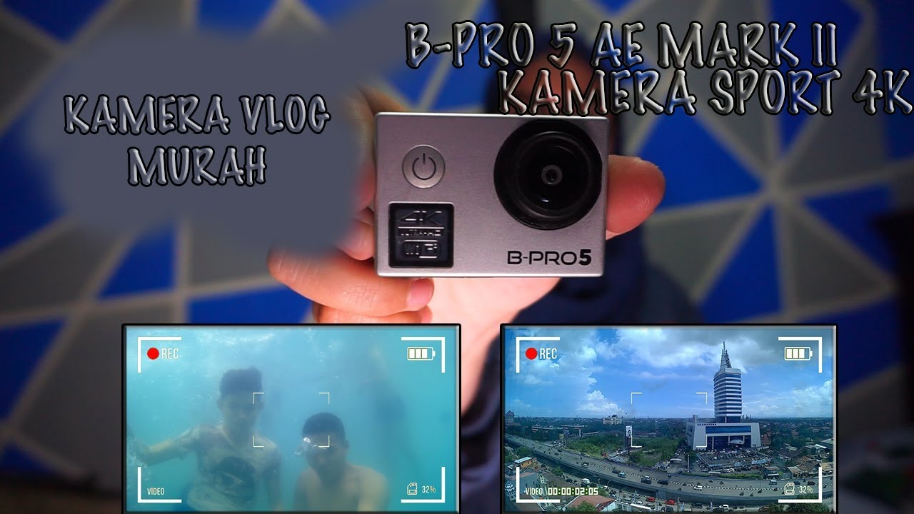 BPRO 5 AE MARK II 4K ULTRA HD IMPROVED | KAMERA VLOG MURAH | KAMERA ...