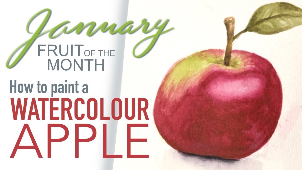 How to Paint a Watercolour Apple - a Step by Step Watercolour Tutorial ...