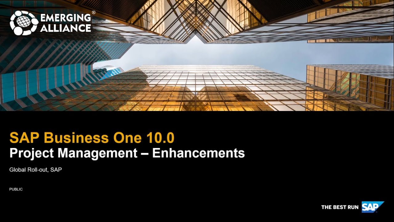 SAP Business One 10.0 - Project Management Enhancements - YouTube