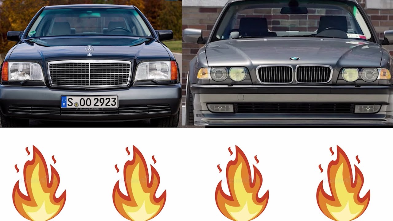 MERCEDES W140 S600 V12 vs BMW E38 750il V12 ! - YouTube