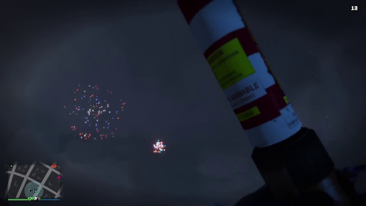 GTA 5 ONLINE FIREWORK LAUNCHER PURCHASE CHRISTMAS DLC UPDATE 2016 PS4 ...