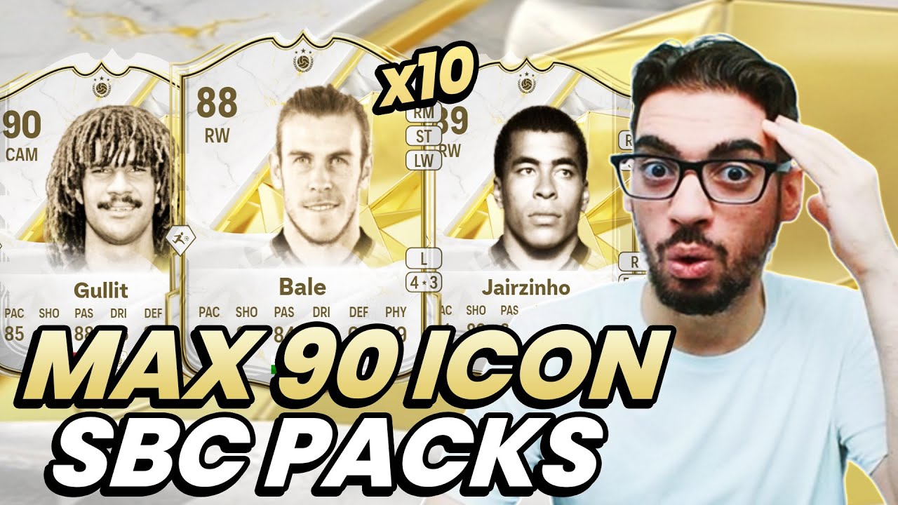 10x MAX 90 ICON UPGRADE SBC PACKS! FC 25 Ultimate Team - YouTube