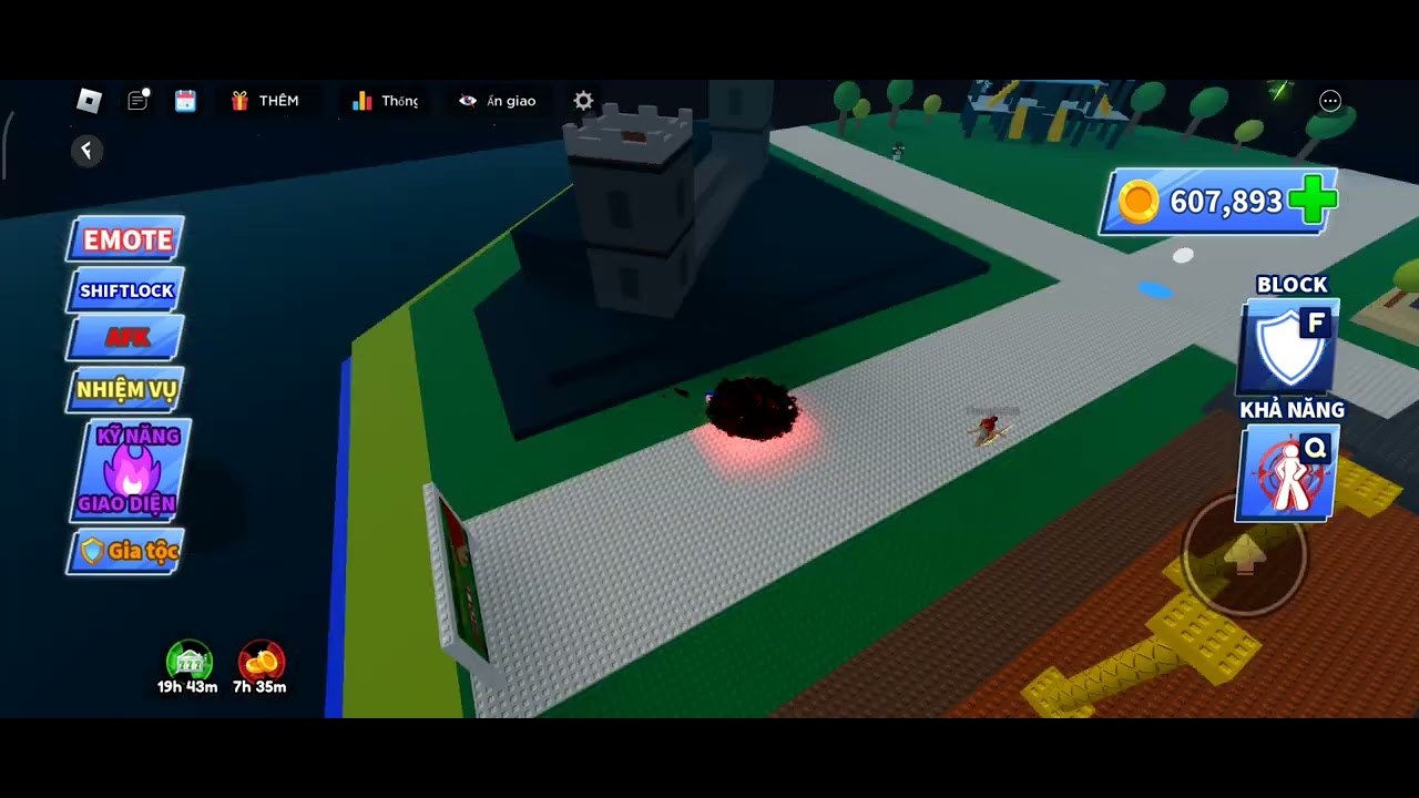 gặp được youtuber tyjay gaming trong blade ball - YouTube