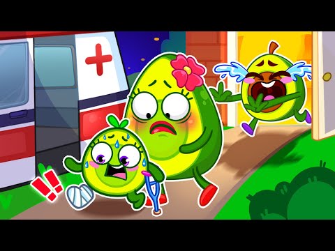 PART 2 || Don't Leave Me! Baby Got A Boo Boo! Kids Stories and Nursery Rhymes with Baby Avocado