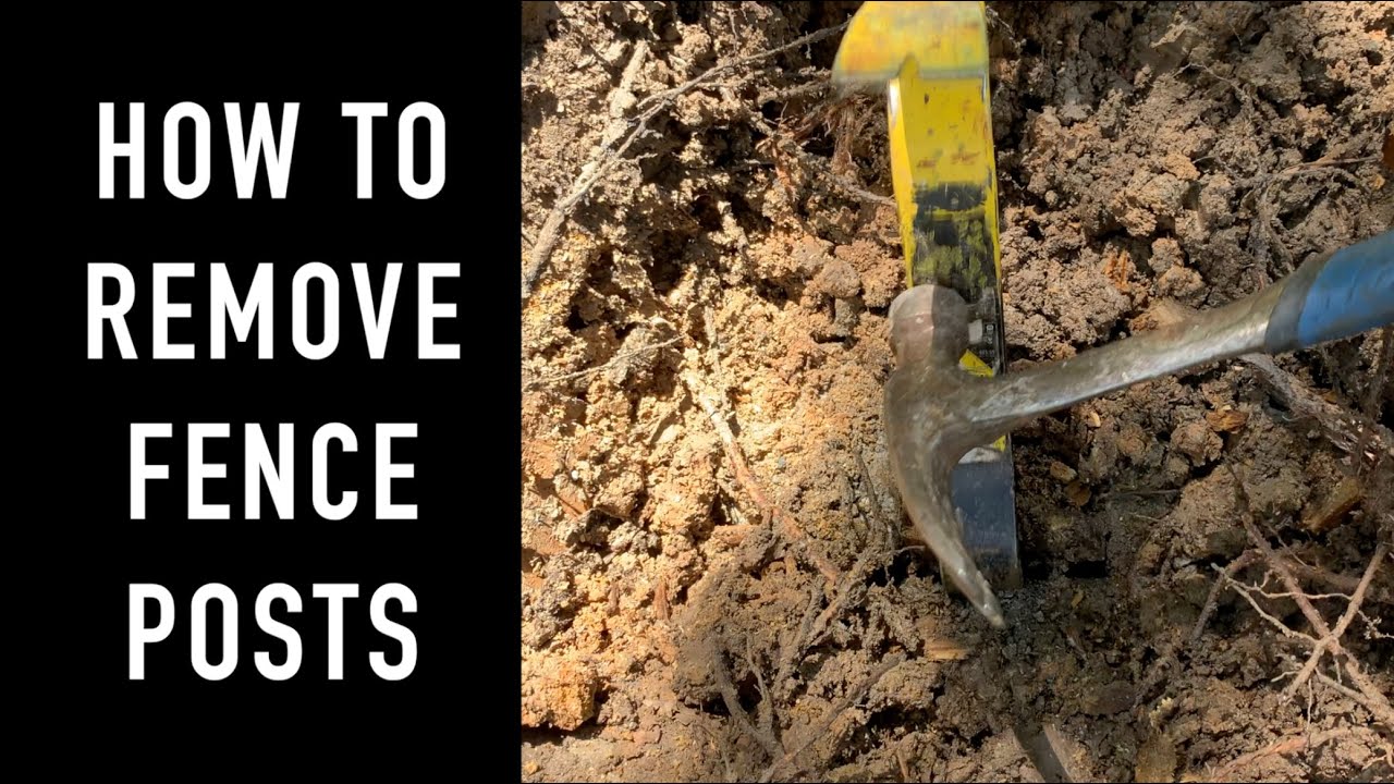 Remove Fence Post with Minimal Tools - YouTube