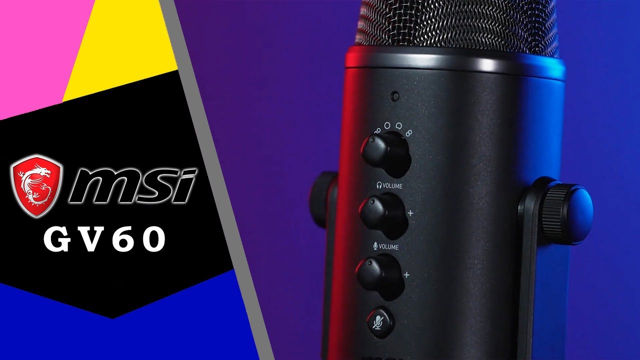 MSI GV60 🎙️ Mikrofon dla Streamerów i... w sumie każdego / Recenzja 4K ...