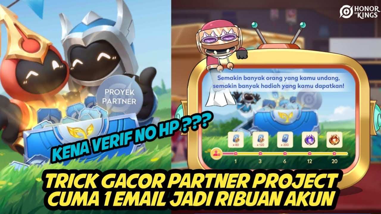 Trick Gacor Event Partner Project Honor of Kings Cukup 1 Email Bisa ...