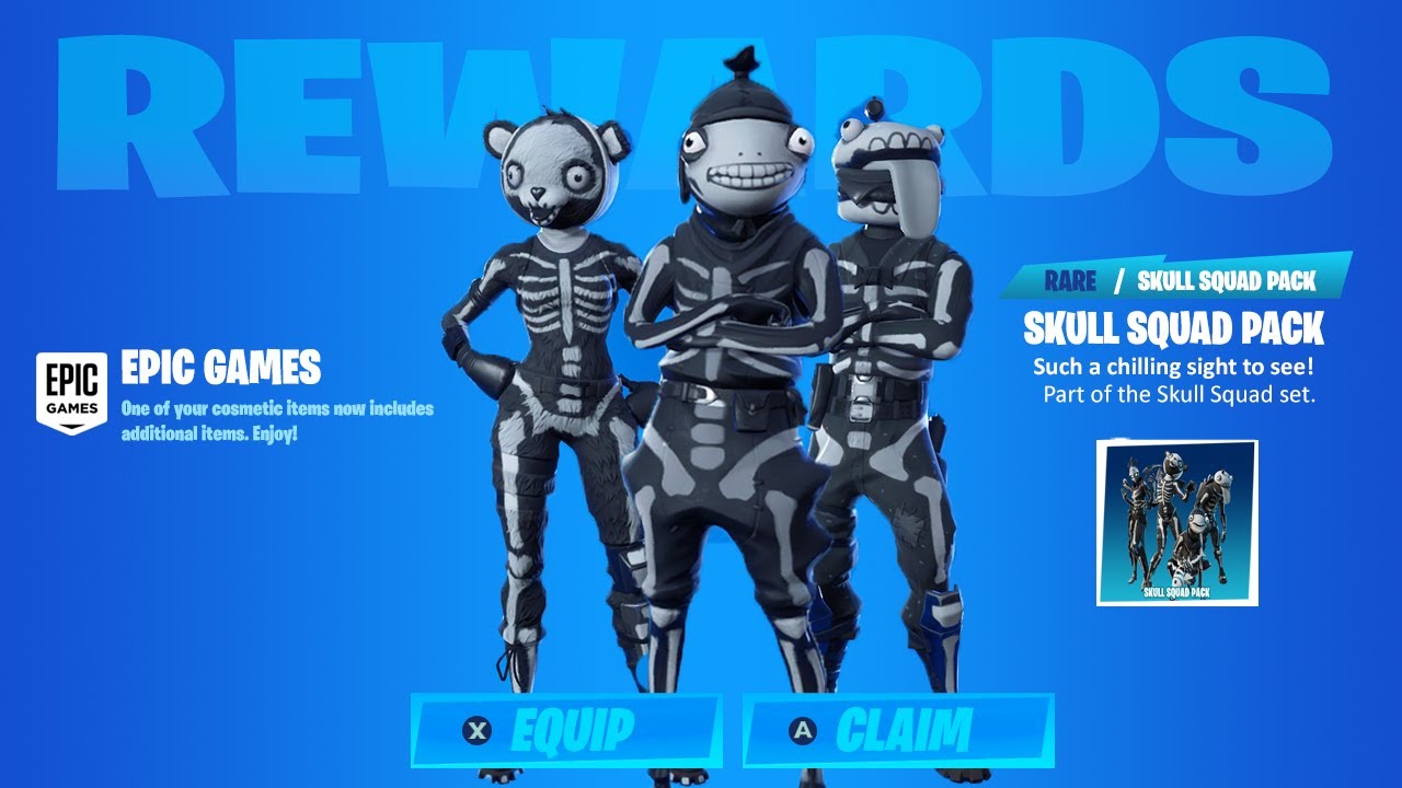 Skull Squad Pack Coming To Fortnite! (skull fishstick, skull team ...