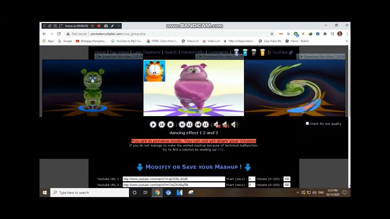 Dancing gummy bear with 2 Effects confirmation - YouTube