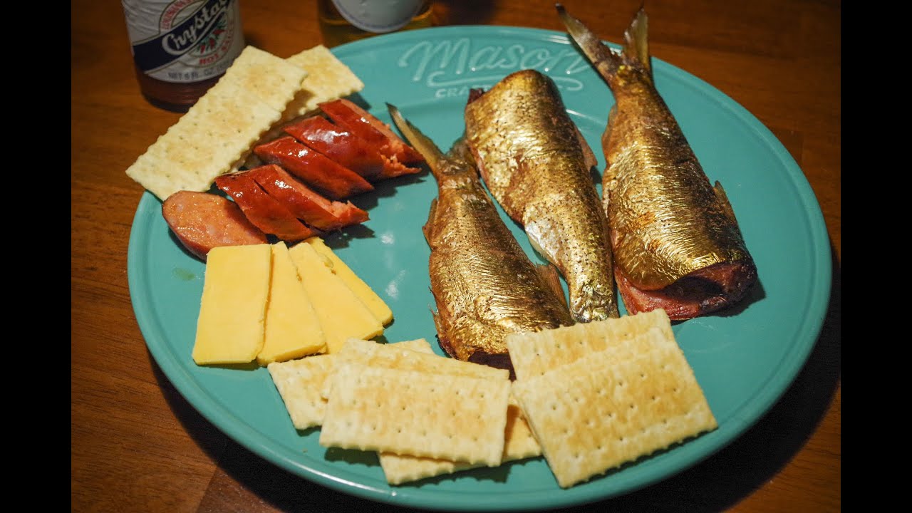 Skipjack catch and cook smoked catfish bait - YouTube