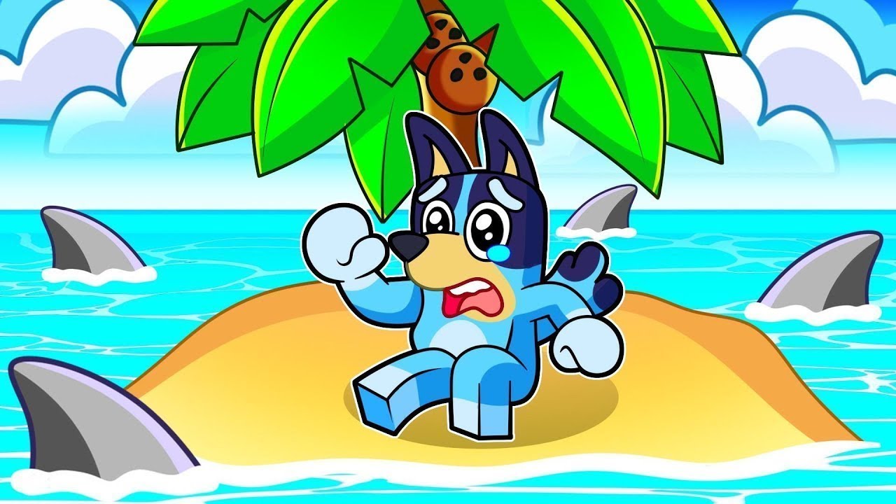 BLUEY IS STUCK ON A DESERT ISLAND! 😭🌴 - YouTube