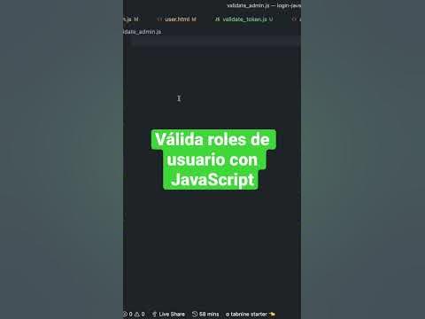 🤔 Cómo validar login y roles de usuario con JavaScript paso a paso - YouTube