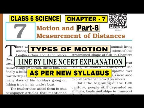 MOTION AND MEASUREMENT OF DISTANCES|CLASS 6 SCIENCE CHAP-7 TYPES OF ...