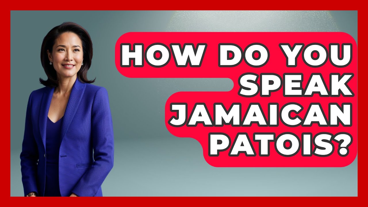 How Do You Speak Jamaican Patois? - The Caribbean Expert - YouTube