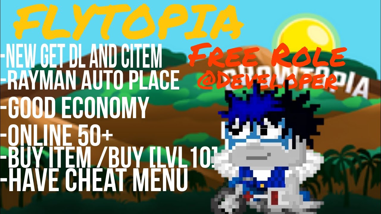 GROWTOPIA PRIVATE SERVER FLYTOPIA GIVEAWAY ROLE DEVELOPER - YouTube
