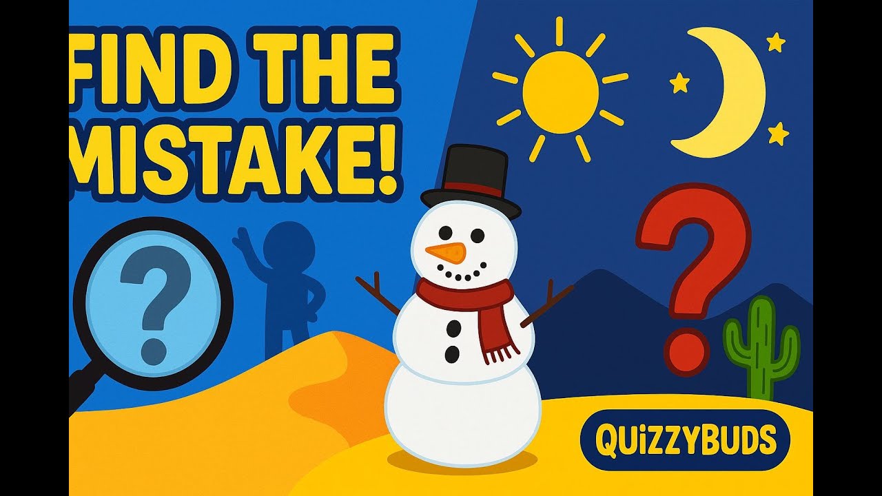 Quiz 14 | Find the Mistake! 🔍🧠 | Fun Observation Game for Kids ...