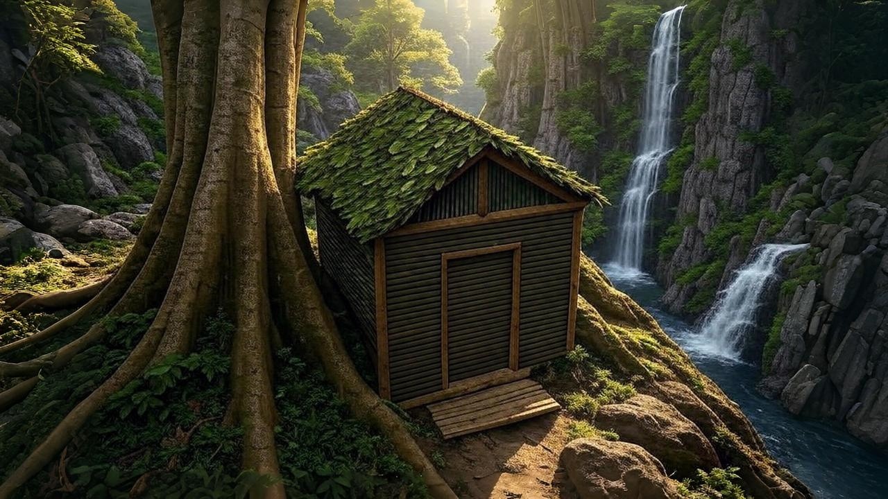 Extraordinary: Man’s Genius House Built Perfectly Between Two Giant ...