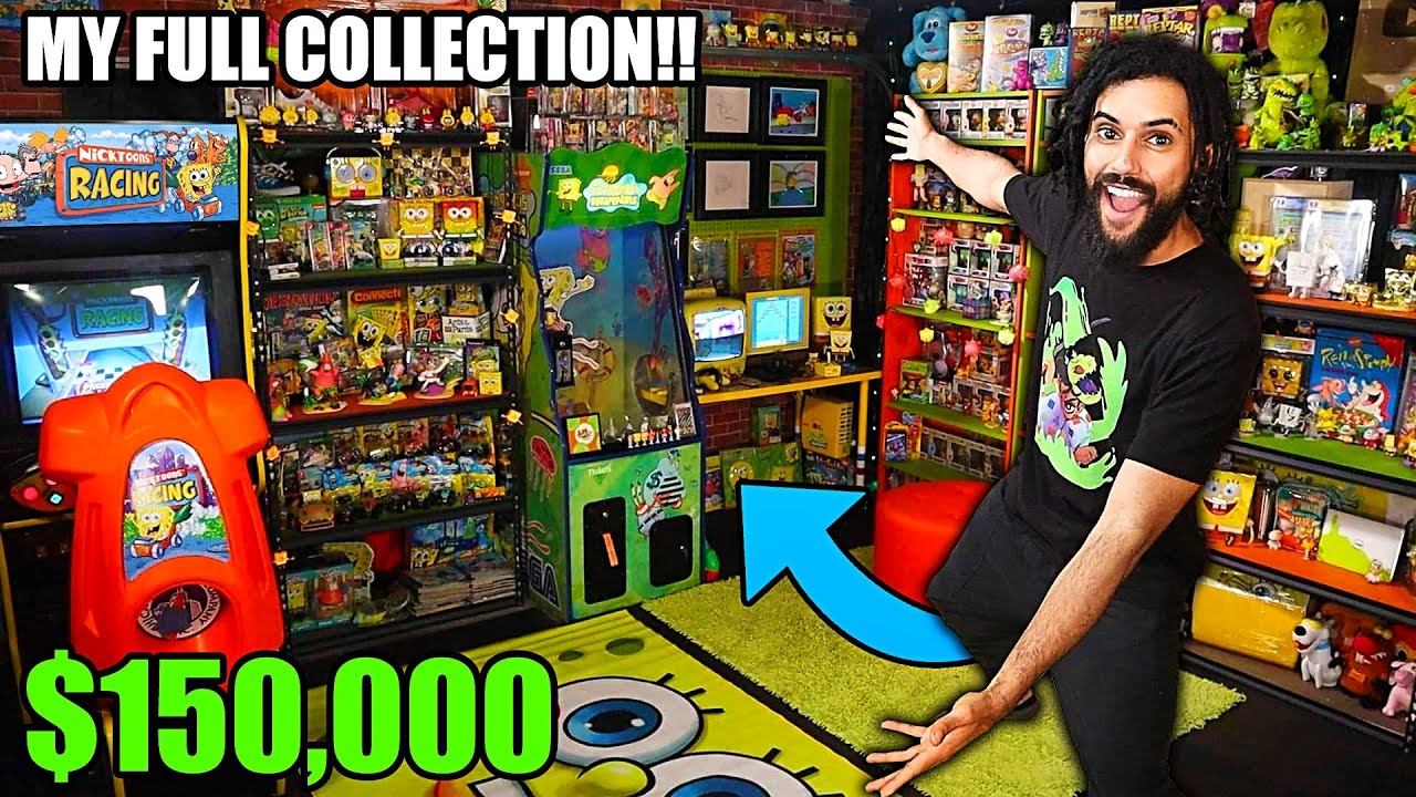 TOURING MY ENTIRE NICKELODEON 90S/2000S CARTOON COLLECTION ROOM! "OVER ...