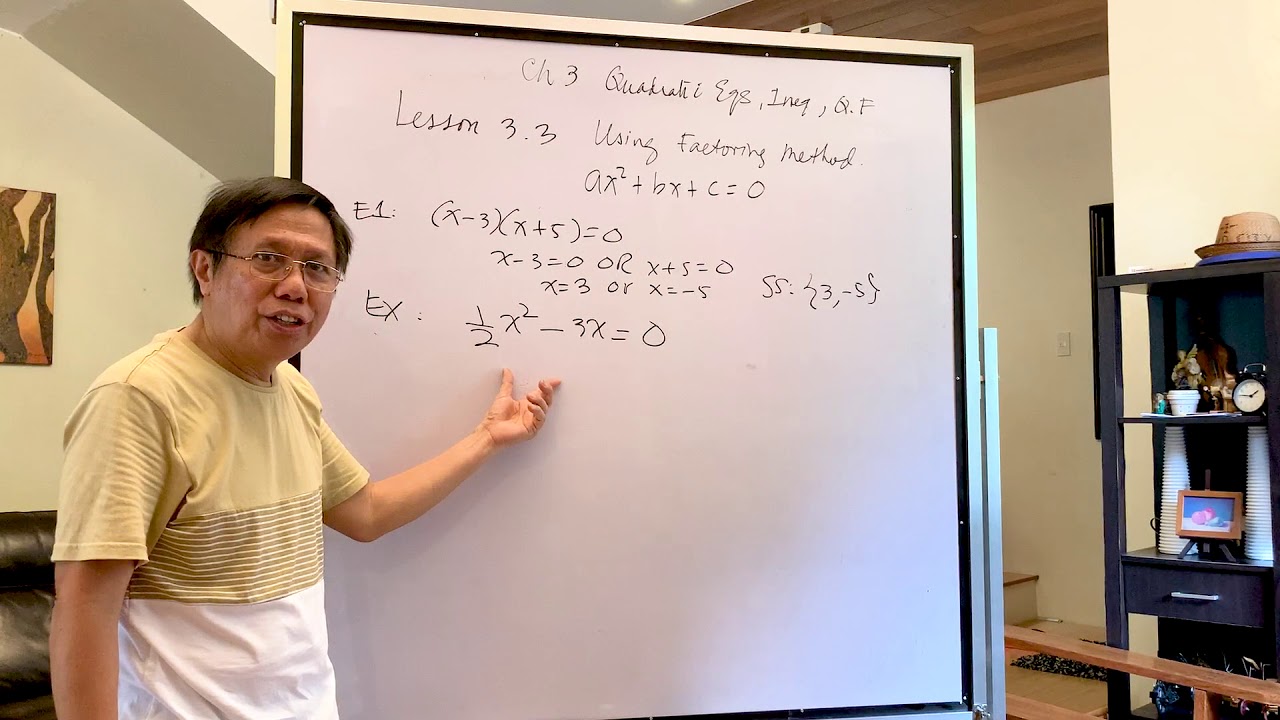 Lesson 3 3 Solution Of Quadratic Equations By Factoring Method YouTube lesson-3-3-solution-of-quadratic-equations-by-factoring-method-youtube
