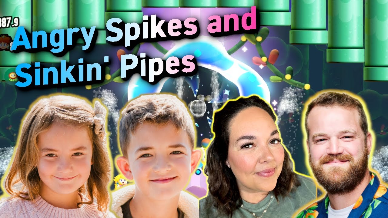 Angry Spikes and Sinkin' Pipes | Family | 4 Players | Super Mario Bros ...