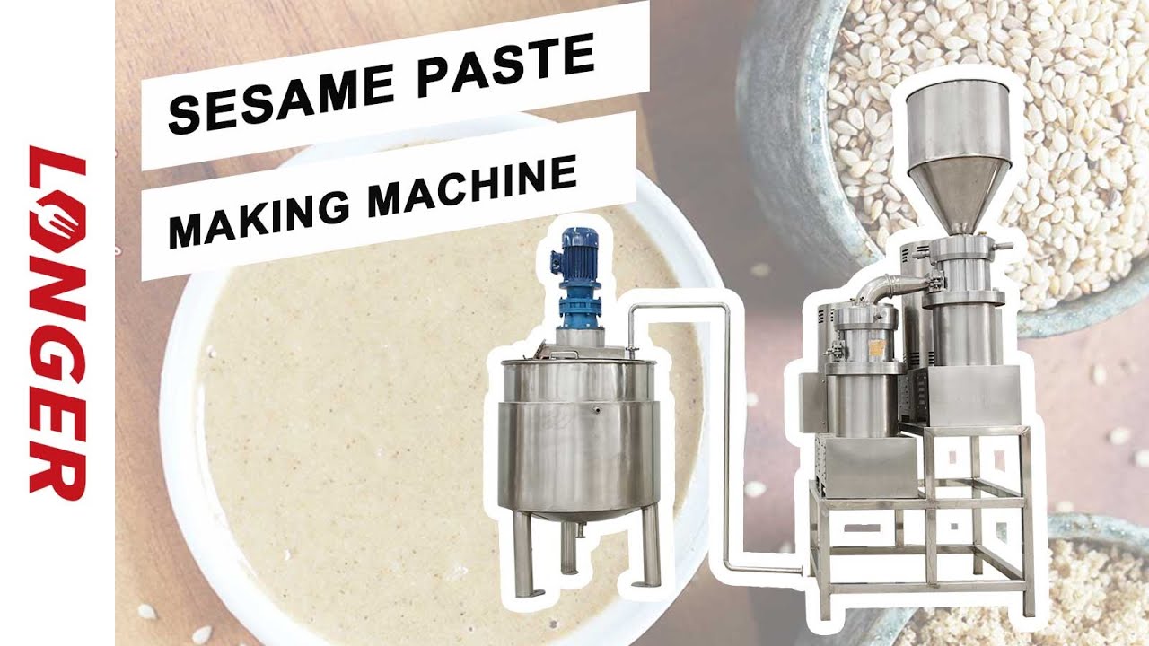 Sesame Paste Making Machine (from Palestinian Customer) - YouTube