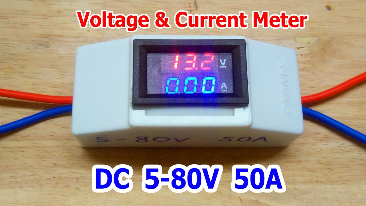Cách chế Vôn Kế Đo Điện Áp DC và Dòng tới 80V 50A với chi phí rẻ | DIY ...