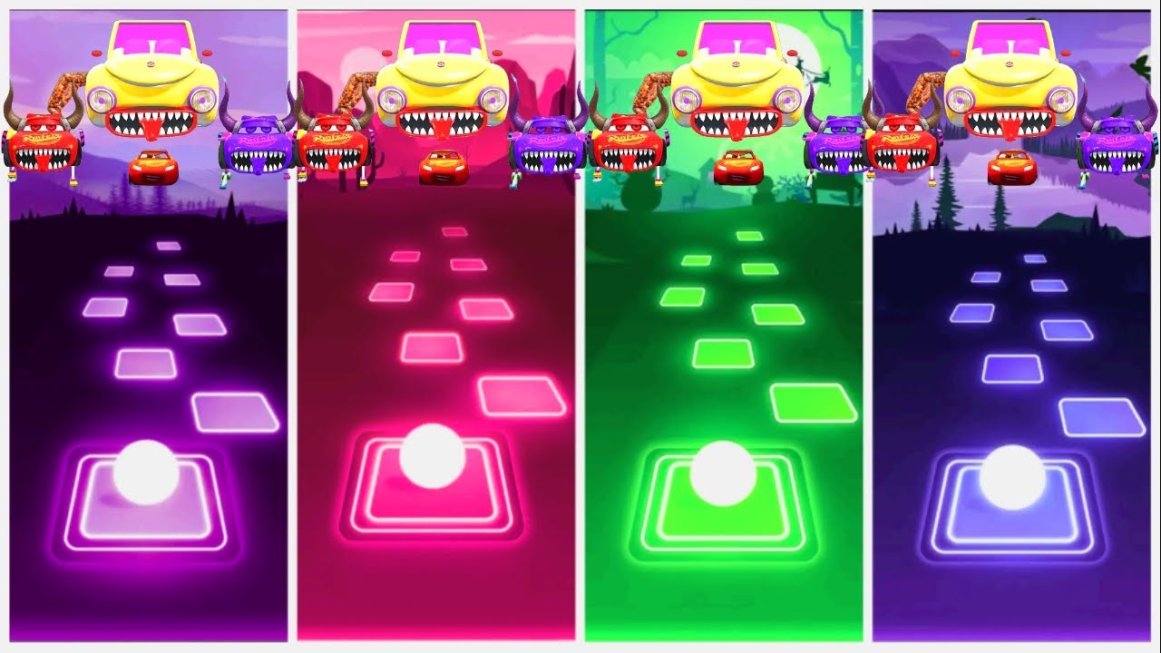 lighting McQueen yellow 🆚 Lighting McQueen monster 🆚 McQueen game 🆚 ...