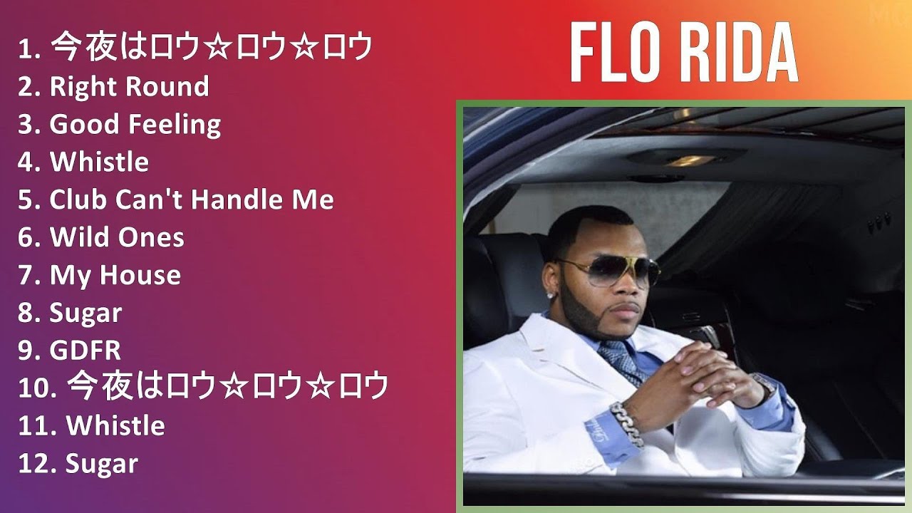 Flo Rida 2025 MIX Top Hits - 今夜はロウ☆ロウ☆ロウ, Right Round, Good Feeling ...