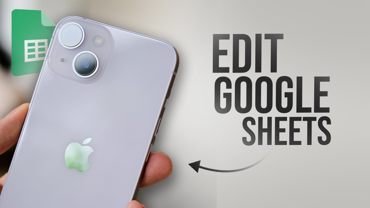 How to Edit Google Sheets on iPhone (tutorial) - YouTube