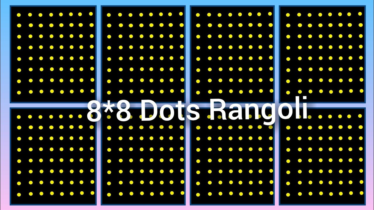 #8*8 Dots Rangolii#868 Dots muggulu#8*8 Dots kolama#8*8 Dots white ...
