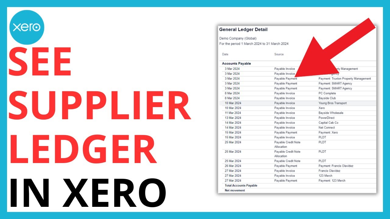 How to See Supplier Ledger in Xero [QUICK GUIDE] - YouTube