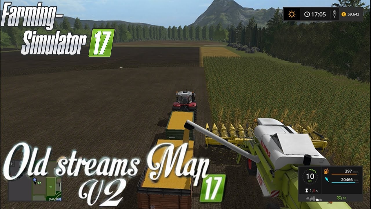 FS17 Timelapse ★ Old_Streams_map V2 ★ #6★ GAMEPLAY ★ CORN HARVEST - YouTube