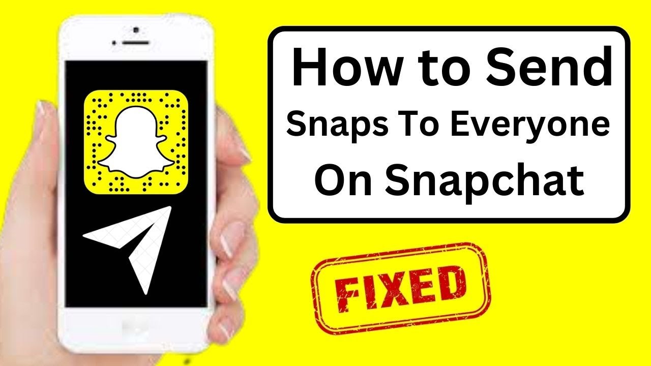 How to Send Snap to Everyone At Once 2023 - YouTube