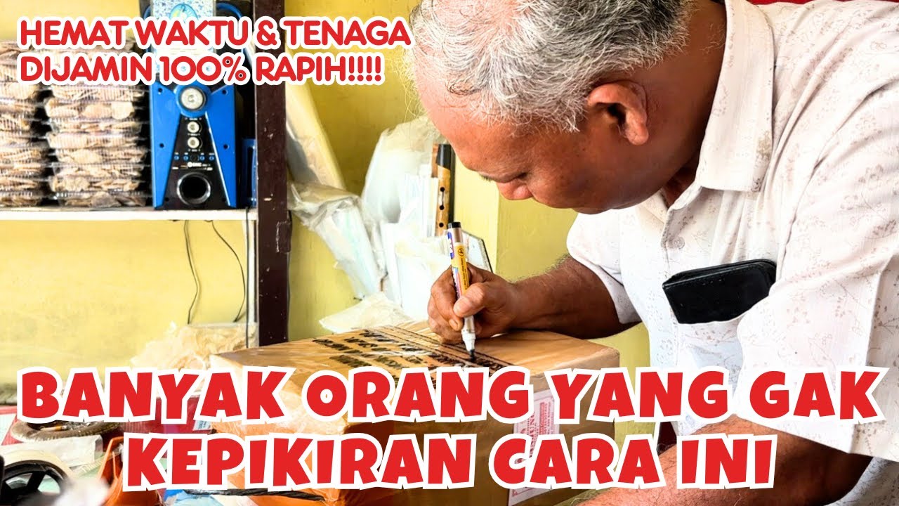 Begini Teknik Menulis & Menghapus Tulisan Paket dengan Rapih - YouTube