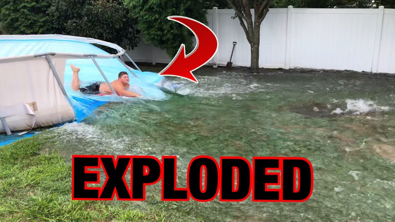 My swimming pool EXPLODED ️ ️ - YouTube