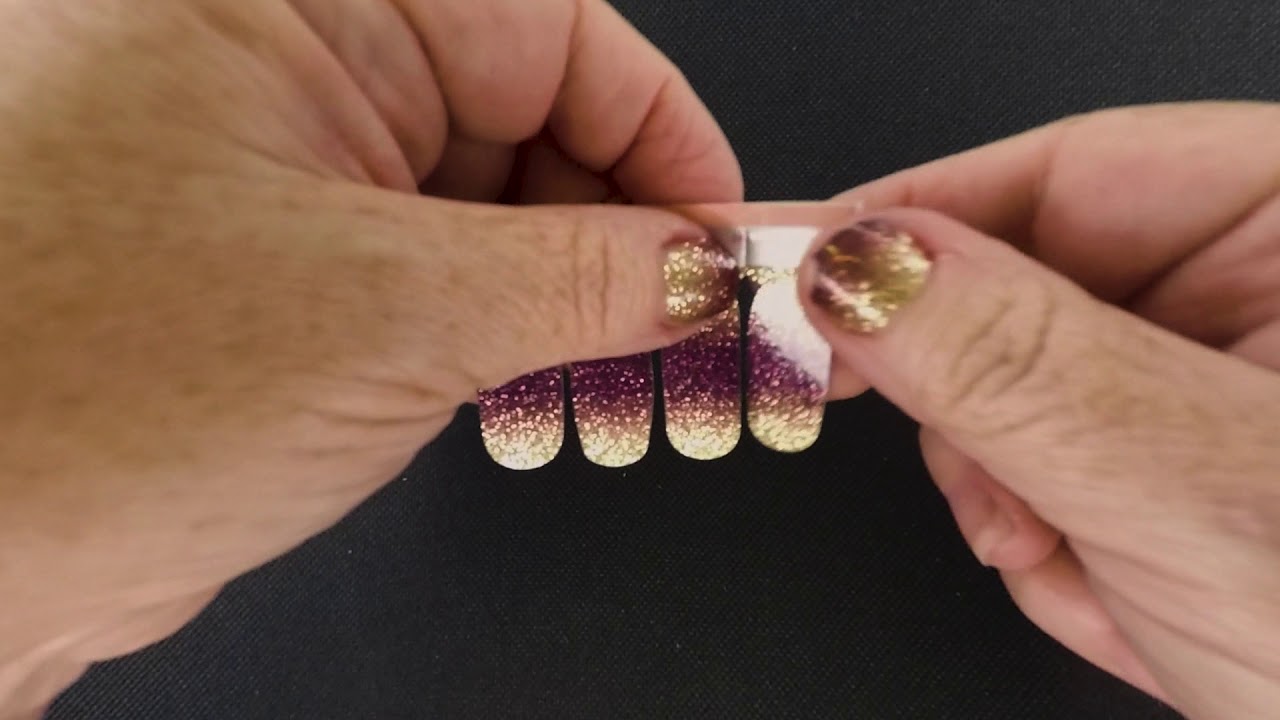 The BEST way to apply Color Street Nail Strips - YouTube