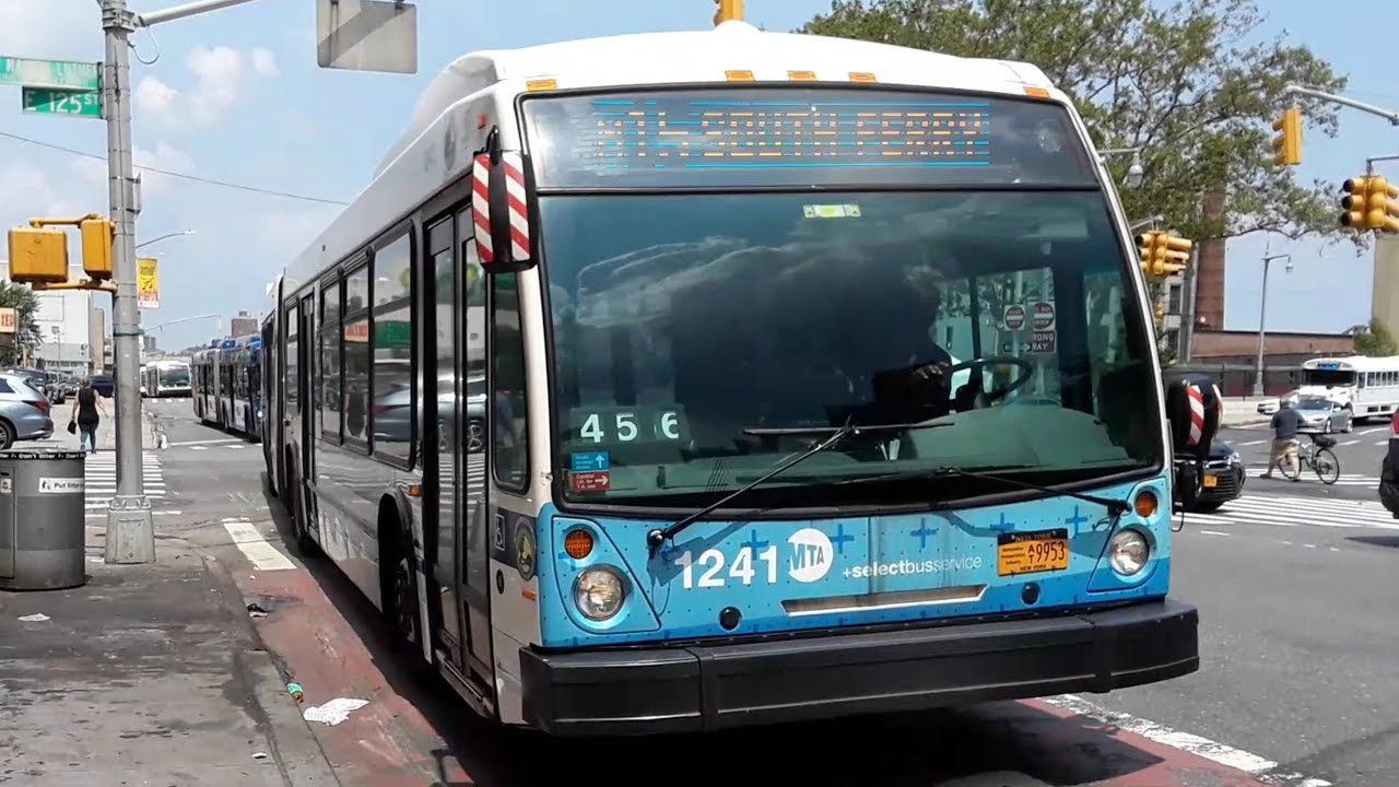 MTA: 2010 NovaBus LFSA Articulated Low Floor [1241] M15 SBS - YouTube