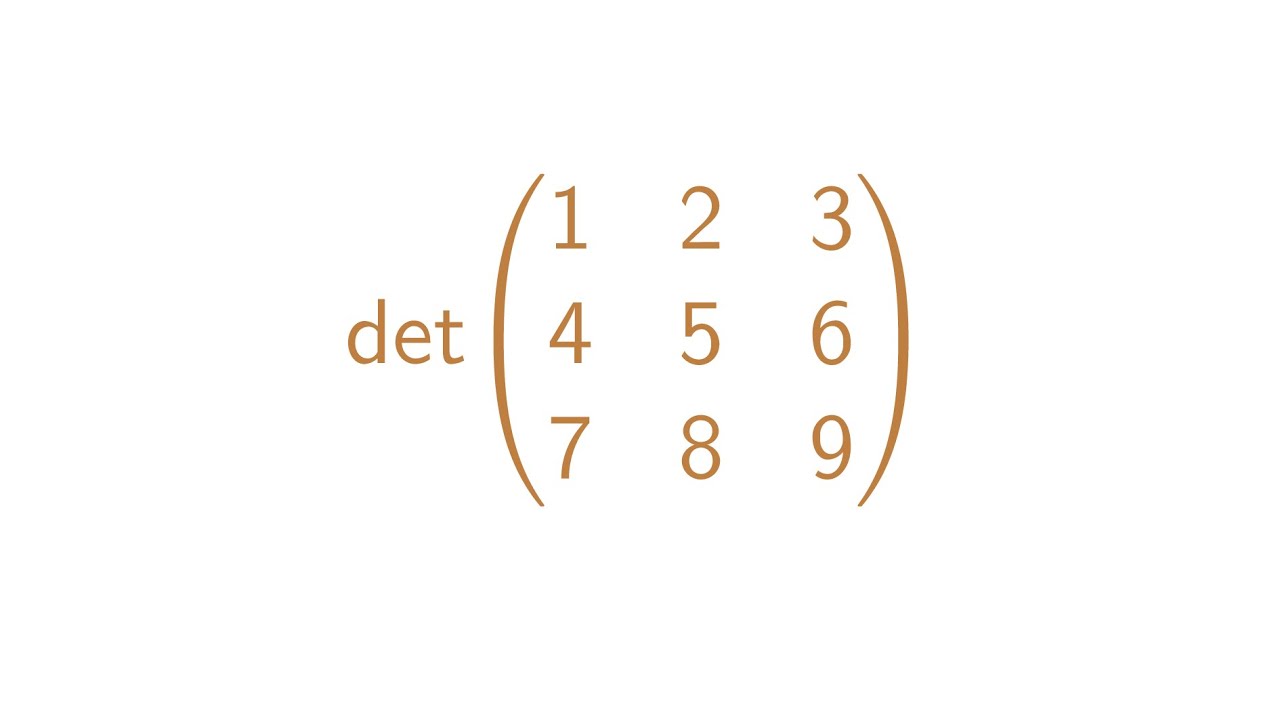 Determinante von 3x3 Matrix berechnen - YouTube