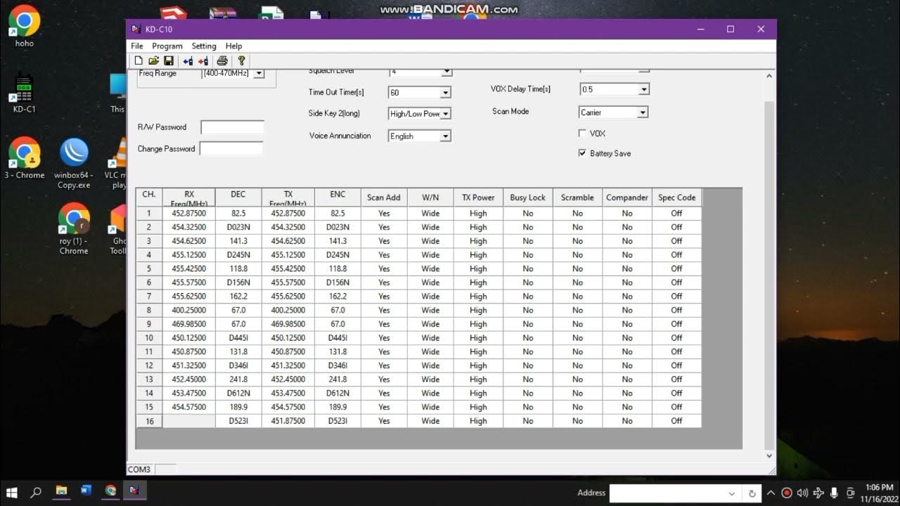 Cara Program HT WLN KD C-100 - YouTube