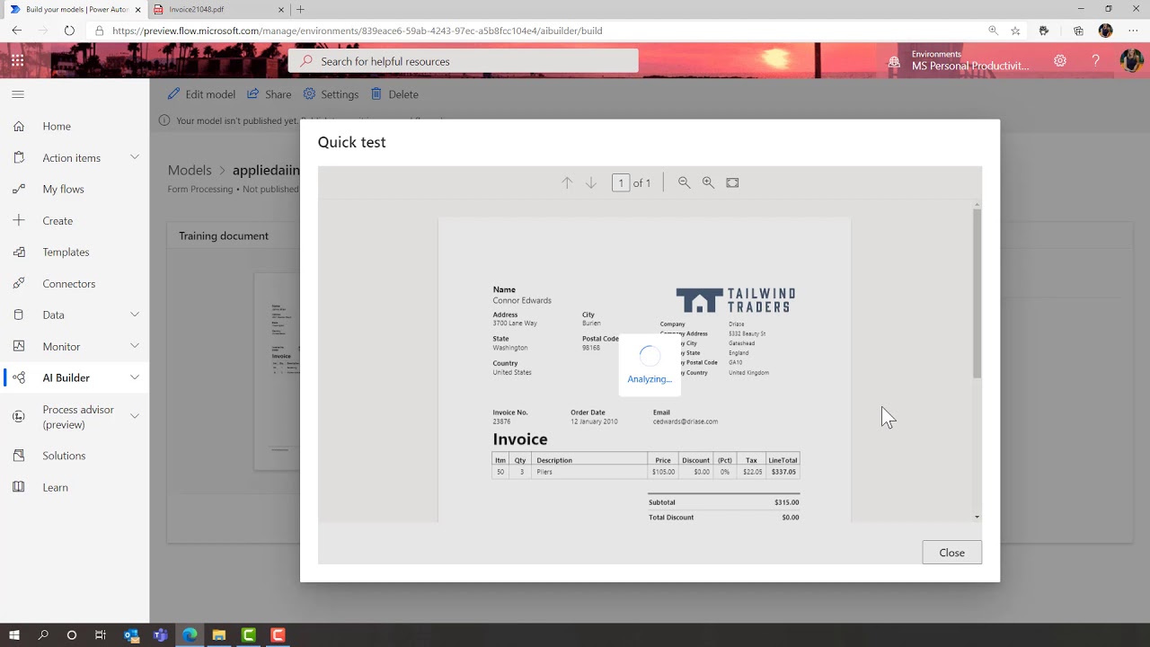 Microsoft Power Platform - AI Builder and Power Apps - YouTube