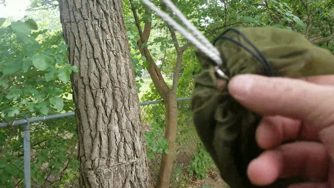 Military bar bug net modified for a hammock - YouTube