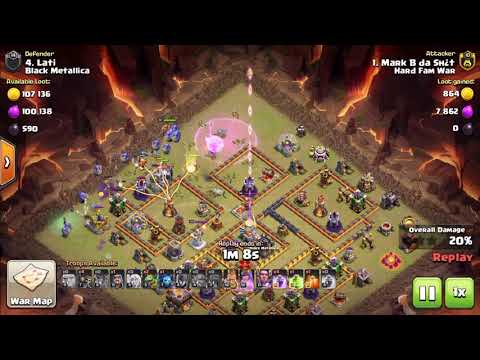 WAR RECAP SHOWCASING 3 STARS ATTACKS on TH12s and 11s in CLASH OF CLANS