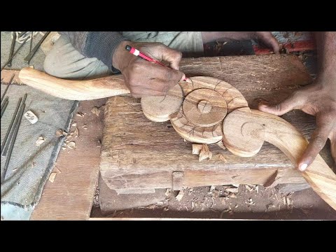 3 pise rack Heard design carving tutorial video || So wood art - YouTube