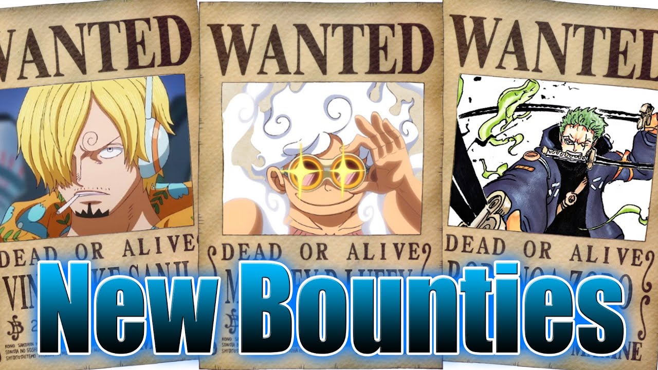 Straw Hat Pirates New Bounties After Egghead Arc - YouTube