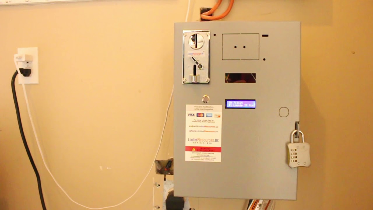 product washer coin and credit card system for landlords - YouTube